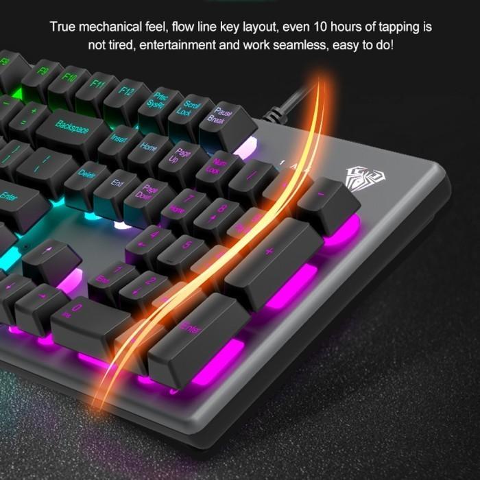Jual Keyboard Gaming Aula S 2056 Tombol Round/Bulet Led Rgb Macro ...
