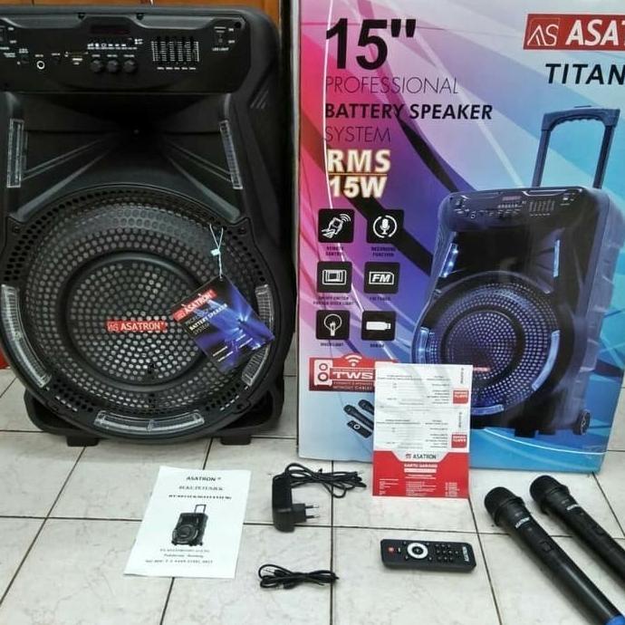 Jual Speaker Portable ASATRON TITANIUM 15 inch ORIGINAL Best Seller ...