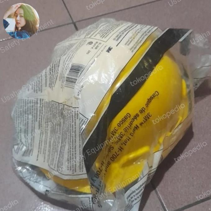 Jual Safety Helm Proyek 3M H-700 Warna Kuning Asli Murah | Shopee Indonesia