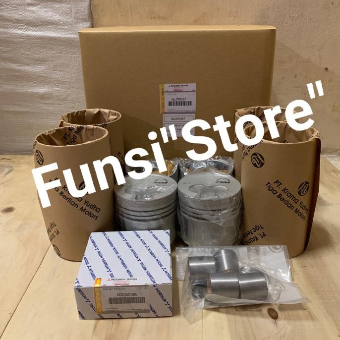 Jual LINER KIT LINER SET BORING SET L039 L300 DIESEL 4D56 ORIGINAL 1SET ...