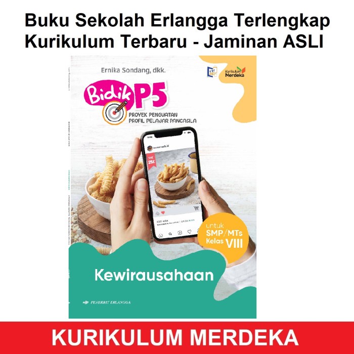 Jual HOT SALE!!! BUKU PELAJARAN KELAS 8 SMP TEKS BIDIK P5 KURIKULUM ...