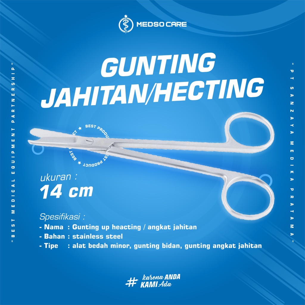Jual GUNTING PEMBUKA JAHITAN LURUS 14 CM / Littauer Stitch Scissor ...