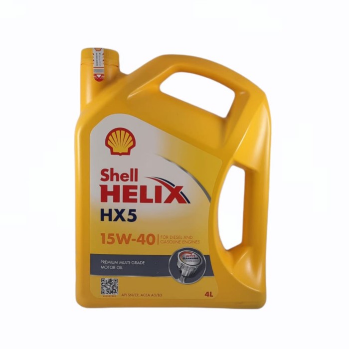 Jual Baru Oli Mesin Shell Helix Hx5 Sae 15W-40 Api Sn Cf 4L Galon ...