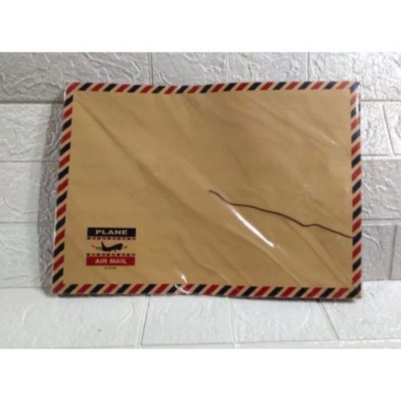 Jual (10pcs)Amplop Coklat Tali Air Mail/Ukuran Folio 35×25 Cm/Amplop ...