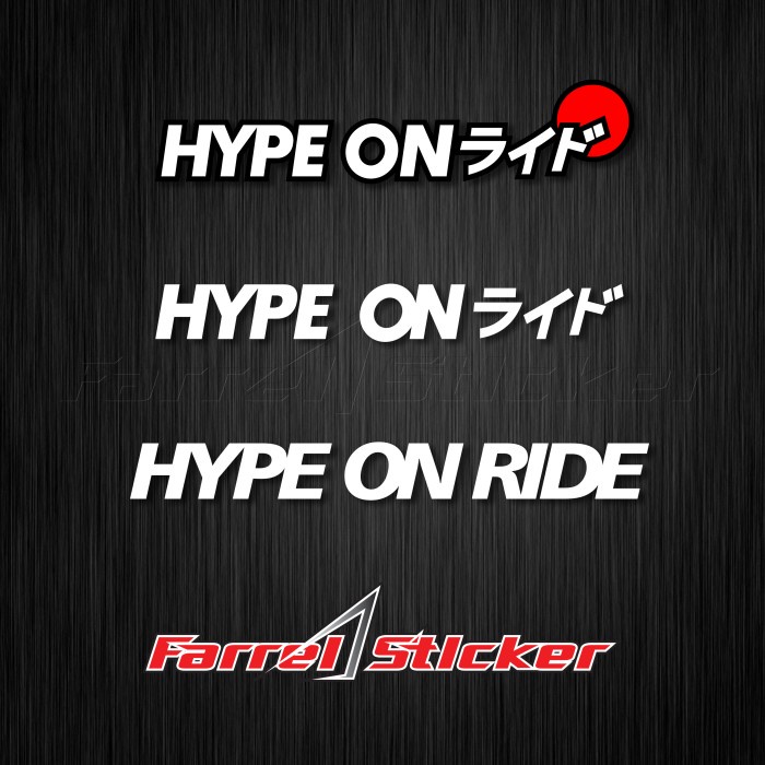 Jual Stiker helm sticker HYPE ON RIDE | Shopee Indonesia