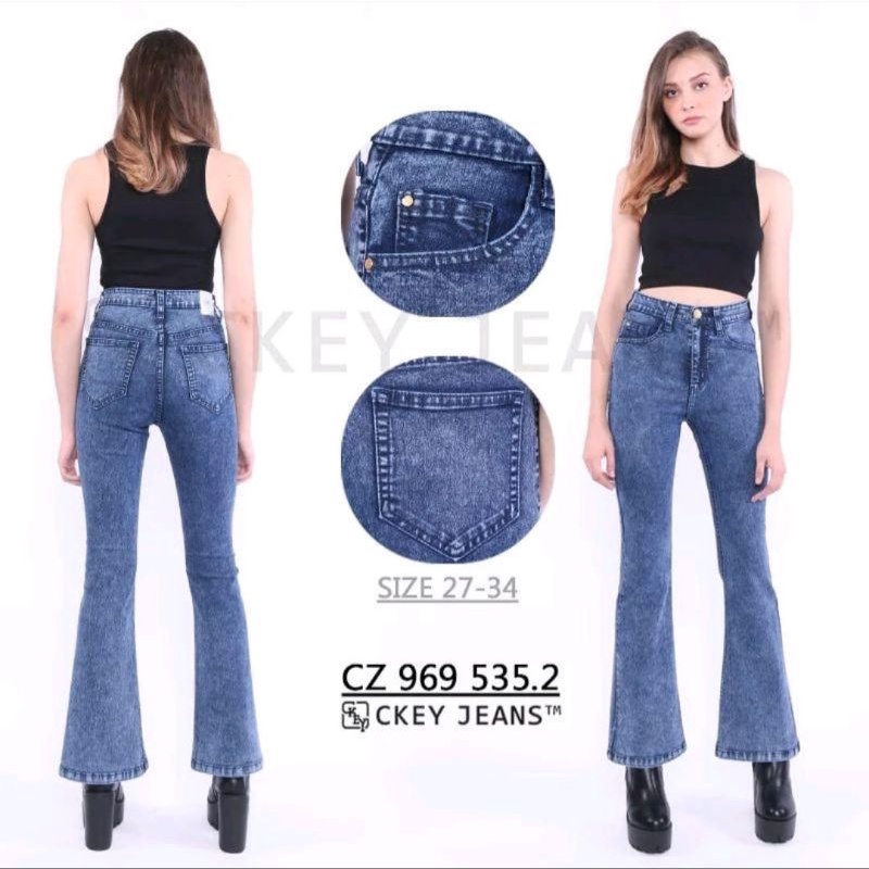 Jual Etna - Cutbray Highwaist Ckey Jeans Premium Korea Style Kekinian ...
