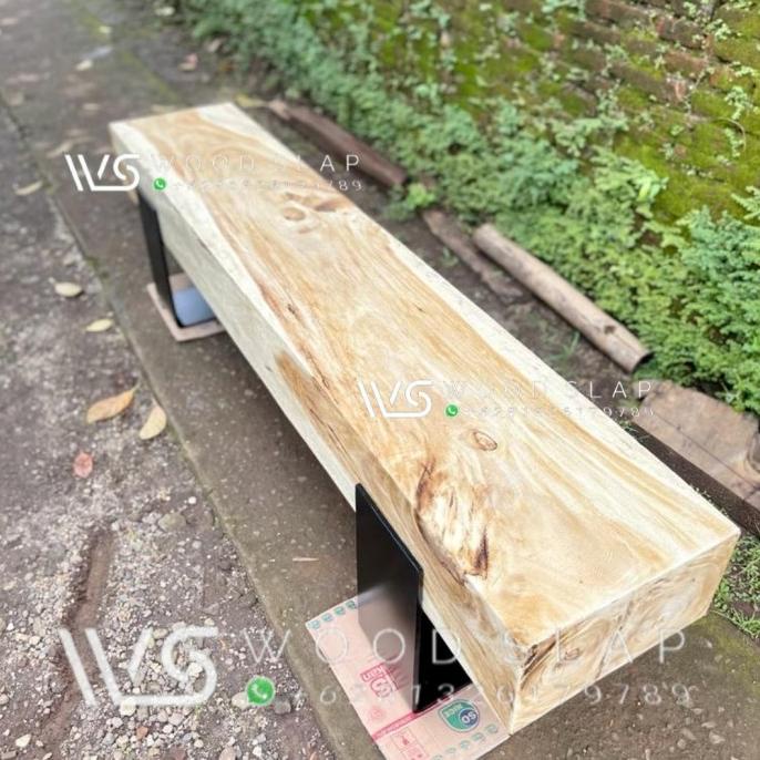 Jual Bench Balok Trembesi Rustic Erosi Bangku Balok Trembesi | Shopee ...