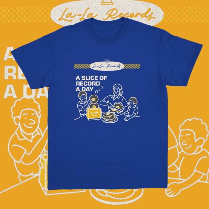 Jual [New] Kaos/Tshirt Lala Records - Slice Record A Day Bisa Gojek ...