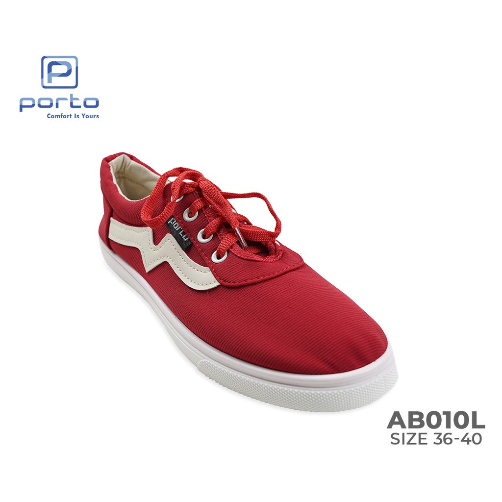 Jual Porto - Sepatu Wanita Sneakers Murah Nyaman AB010L | Shopee Indonesia