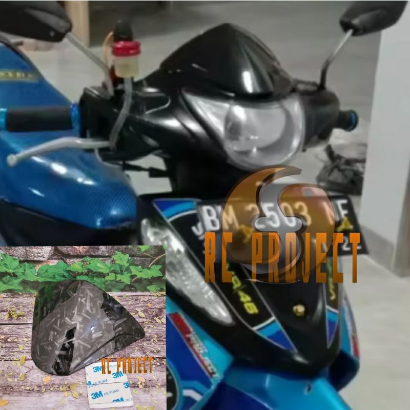 Jual VISOR KARBON FORGET SUZUKI SMASH 110 SR WINDSHIELD VISOR SUZUKI ...