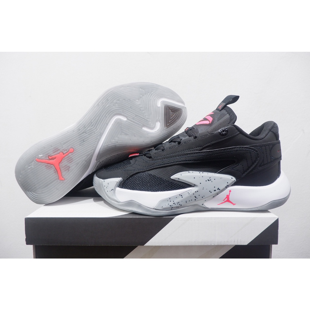 Jual SEPATU BASKET JORDAN LUKA 2 LOW BLACK CEMENT | Shopee Indonesia