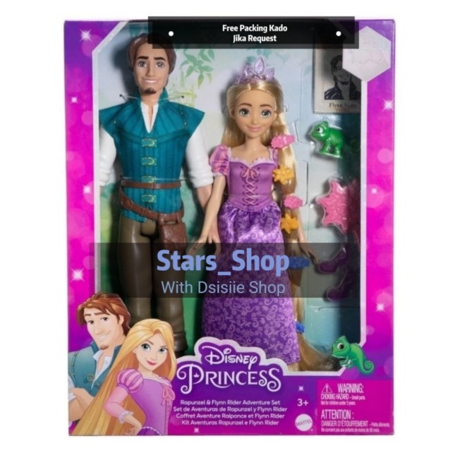 Jual New Disney Princess Rapunzel Flynn Rider Adventure Set Figure ...