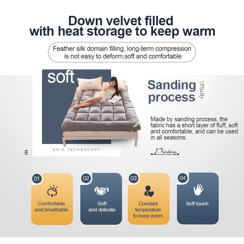 Jual Kasur lantai Tebal10cm/Kasur gender/Matras Kasur / foldable ...