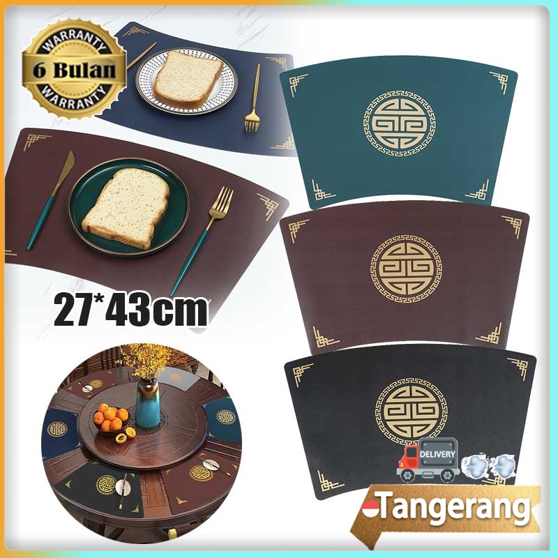 Jual Tatakan Piring Meja Makan Placemat PU Leather Gaya Cina Table Mat ...