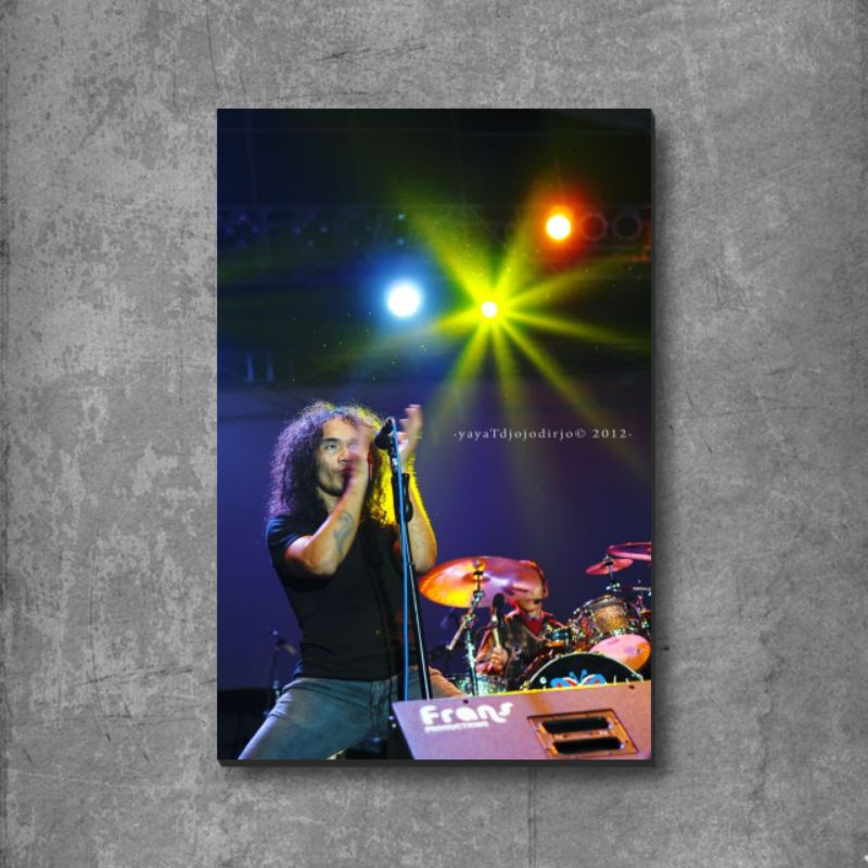 Jual Hiasan dinding kamar poster kayu band indonesia slank 20x30cm ...