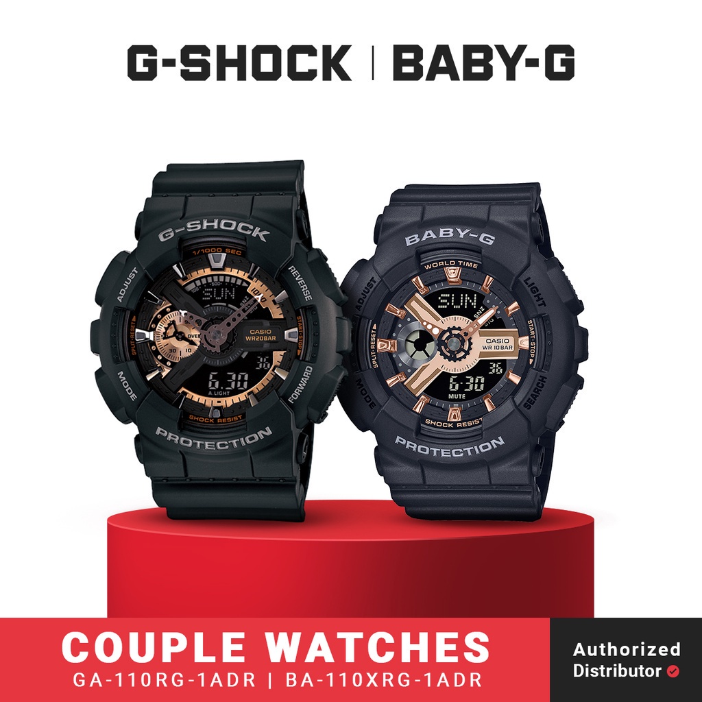 Jual [READY INSTANT] Jam Tangan Couple G-Shock GA-110RG-1ADR x Baby-G ...