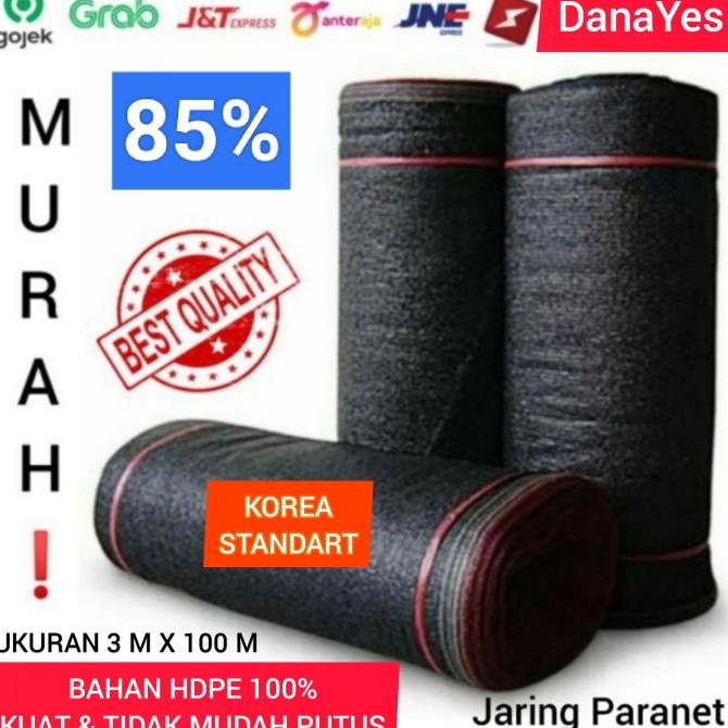 Jual 1 Roll Jaring Paranet Shade Net 85% 75% 3M x 100M Anti Panas ...