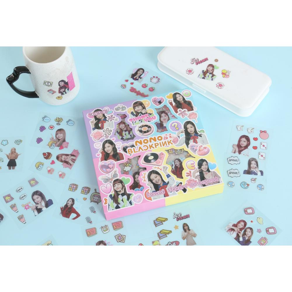 Jual Stiker Sticker Momo & Nono BLACKPINK Jennie Lisa Rose Kim Ji Soo ...