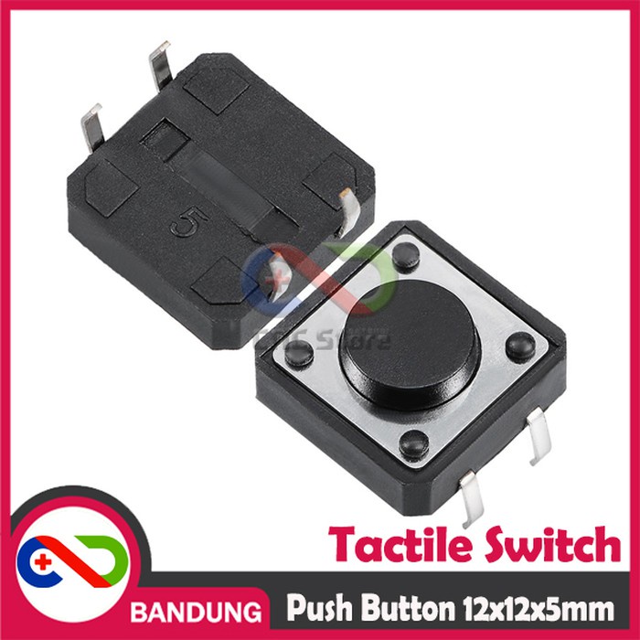 Jual TACTILE SWITCH PUSH BUTTON TC-1212T 12x12x5 MM FOR ARDUINO ...
