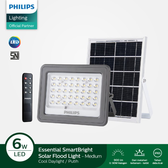 Jual Philips Lampu Solar BVC080 LED9/765 ID Include Remote | Shopee ...