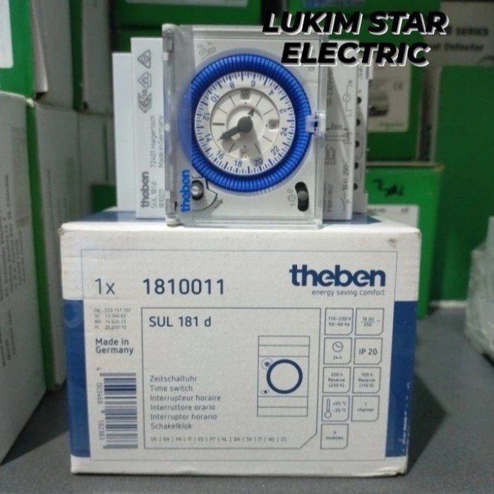 Jual Timer Theben 181D 24Jam/Timer Waktu Theben Sul D/Timer Teben Sul ...