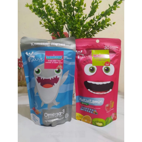 Jual Youvit MULTIVITAMIN Anak dan Youvit OMEGA 3 , 30 Gummies | Shopee ...