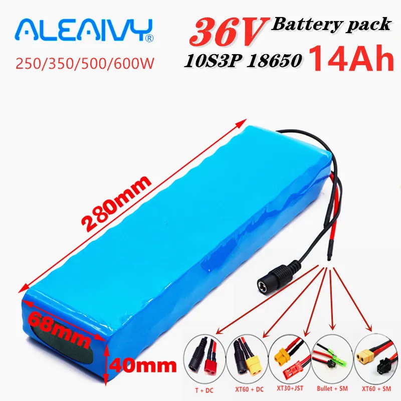 Jual 10S3P 36V 14Ah Battery ebike Battery Pack 18650 Li-ion Batteries ...
