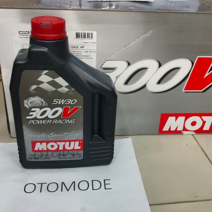 Jual [New] Motul 300V 5W30 Power Racing Motor Sportline Racing Ester Core 2 Liter Terbaru ...