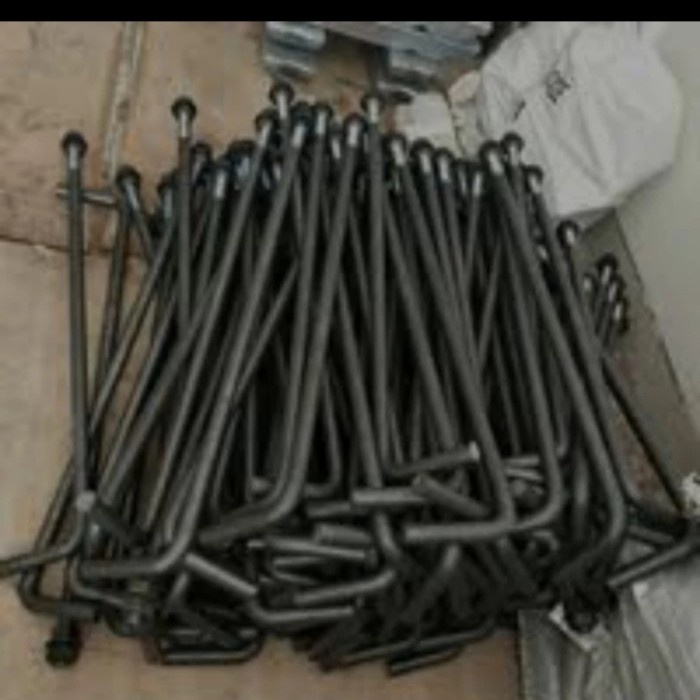 Jual angkur beton ukuran m19 x 30cm hitam terbaik | Shopee Indonesia