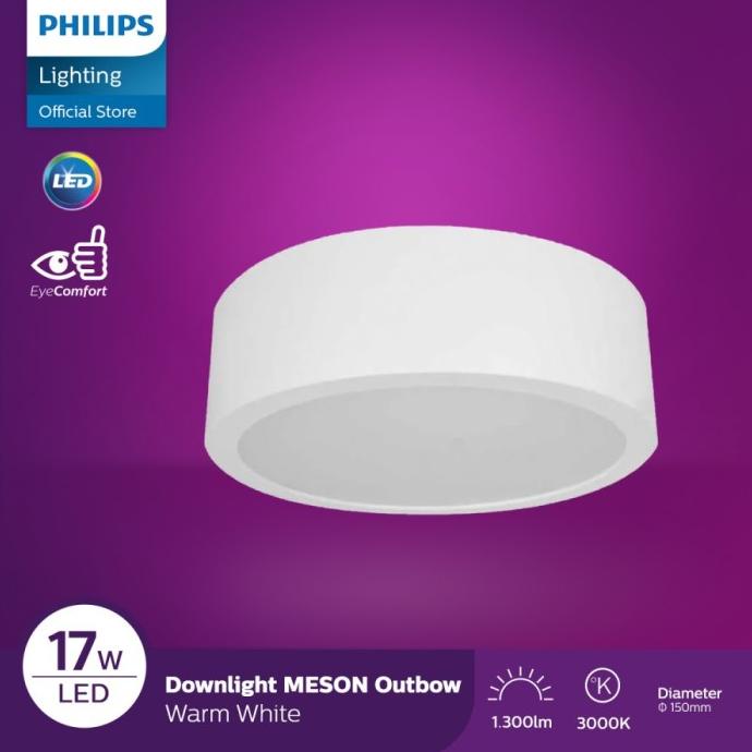 Jual PHILIPS DOWNLIGHT LED OUTBOW MESON 17W D150 (59472) | Shopee Indonesia