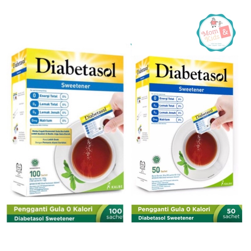 Jual Diabetasol Sweetener 100 Sachet / 50 Sachet Gula Diabetes ...