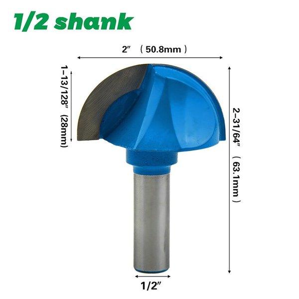 Jual Round Nose Shank 1-2 x 2inch Router Bit 2 Flutes 50mm | Shopee ...