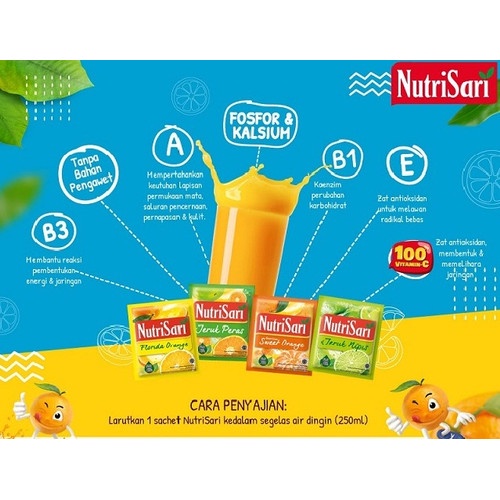 Jual NutriSari Aneka Rasa Isi 10 Sachet x 13 gr | Shopee Indonesia
