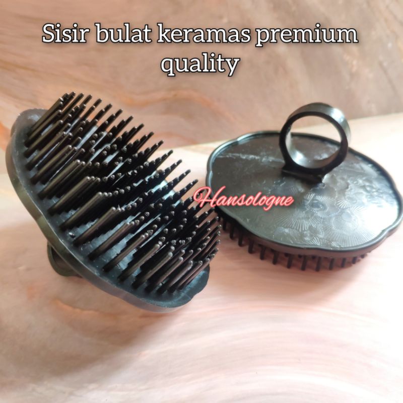 Jual Sisir keramas hitam / sisir bulat hitam / sisir pijat hitam ...