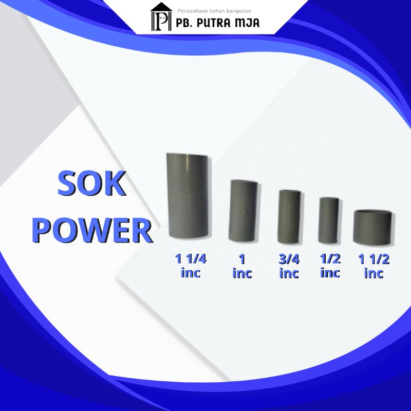 Jual Sok Pipa AW POWER ½ inch / Sambungan Pipa Merk POWER 1/2 inch ...