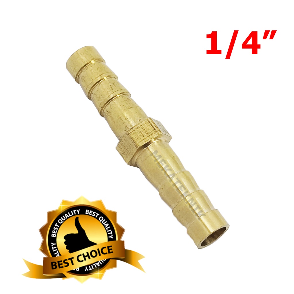 Jual NEPEL SAMBUNGAN SELANG LURUS KUNINGAN ASLI 1/4" 6MM / NEPEL NEPPLE ...