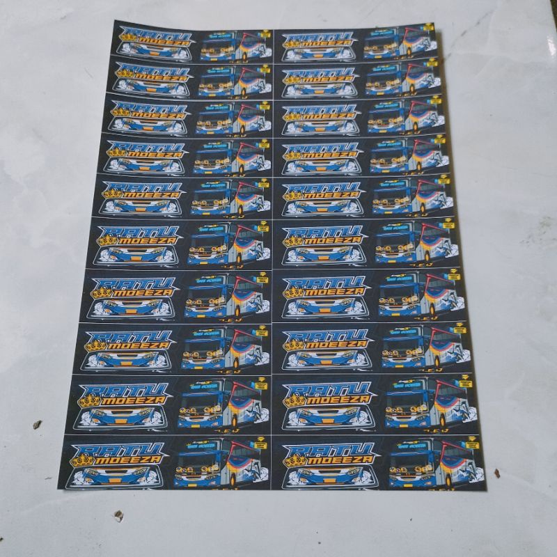 Jual stiker bus basuri sticker panjang gambar bus viral tempelan stiker ...
