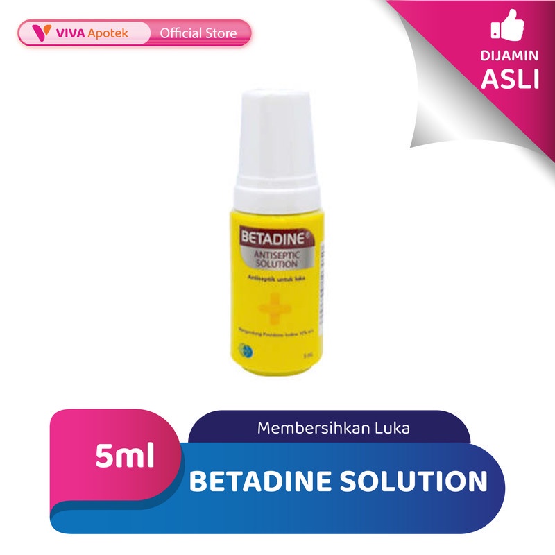 Jual Betadine Sol Antiseptik untuk Luka atau Infeksi Kulit (5 ml ...