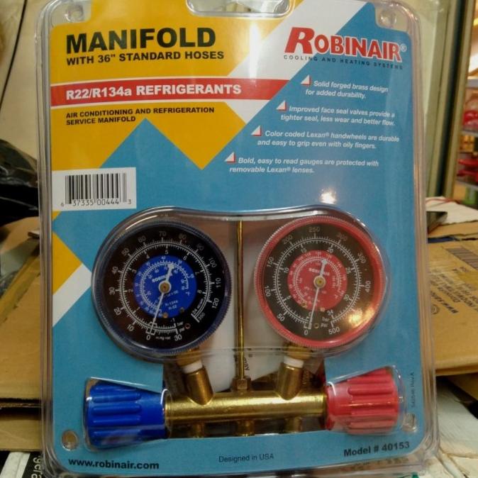Jual Manifold Gauge Robinair 40153 (R22, R134A) Robinair | Shopee Indonesia