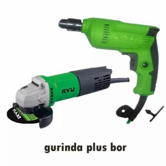 Jual Paket 2 Set Tekiro Ryu Mesin Bor Listrik 10 Mm & Ryu Mesin Gerinda ...
