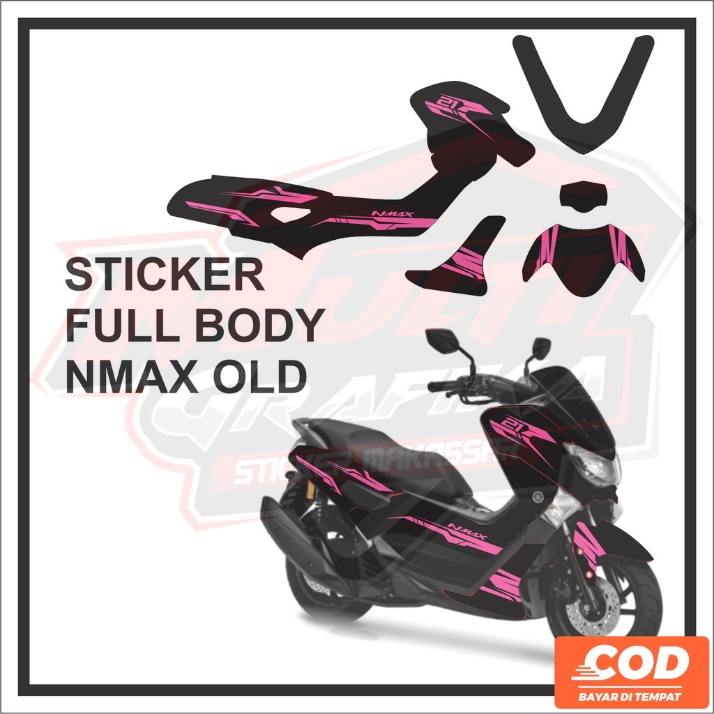 Jual Stiker Decal Motor YAMAHA NMAX OLD Full Body Sticker NMAX LAMA ...