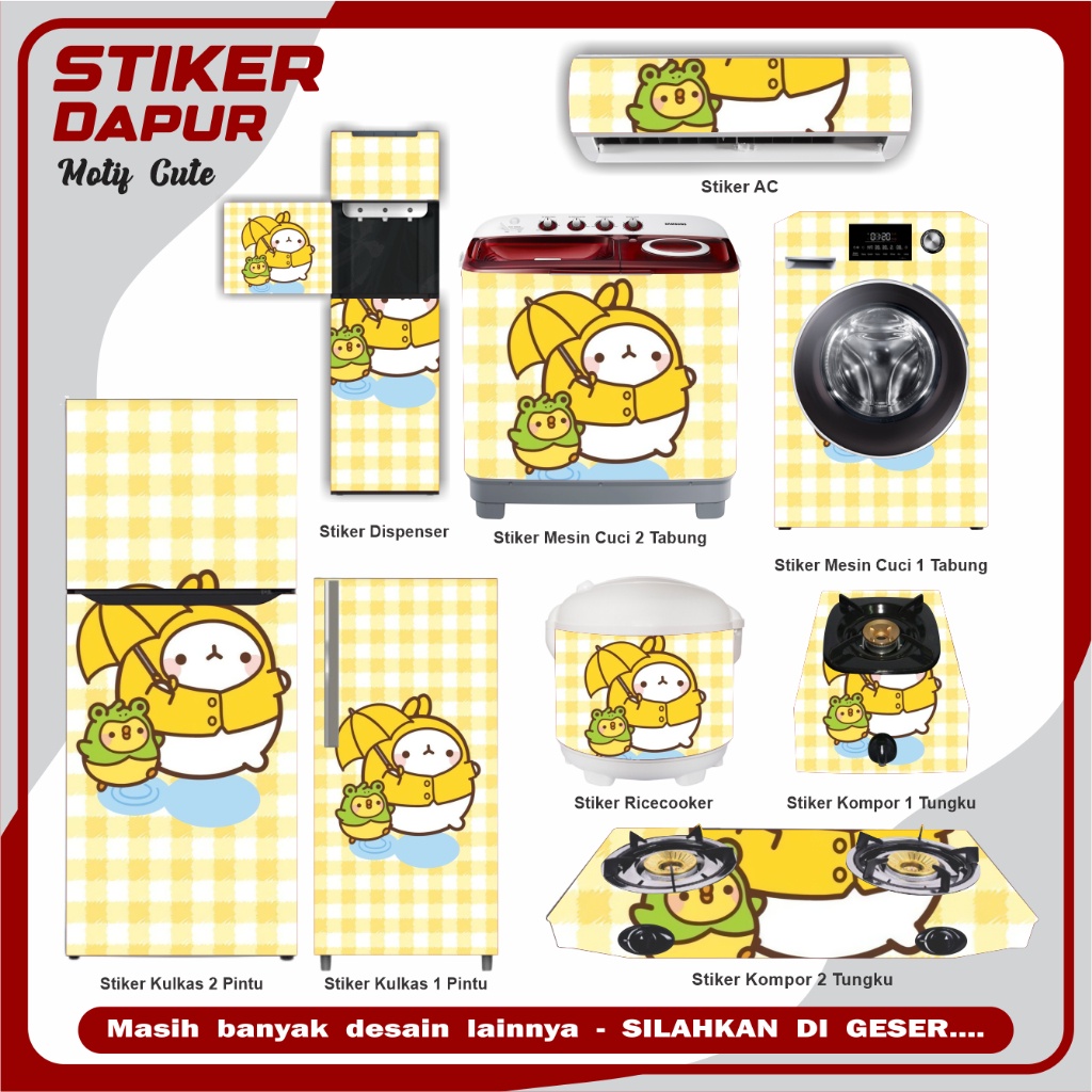 Jual Sticker Rice cooker ukuran kecil besar Stiker Ac Stiker Kulkas ...
