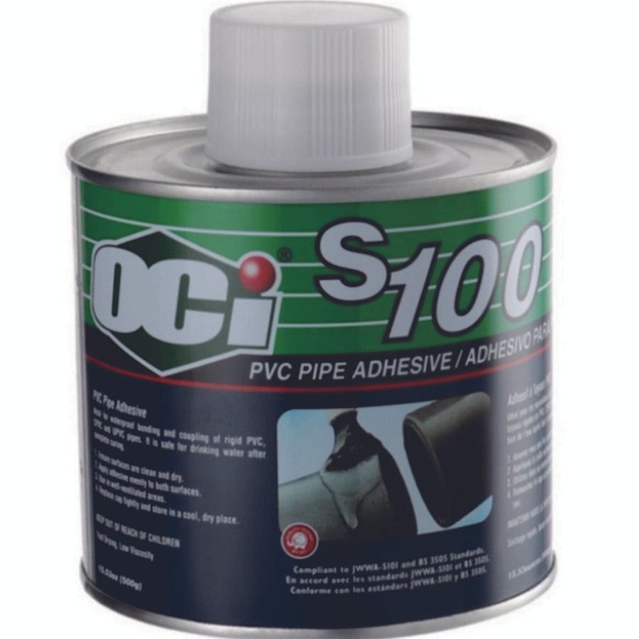 Jual Lem pipa Lem PVC Kaleng kuas OCI S100 isi 500 gr | Shopee Indonesia