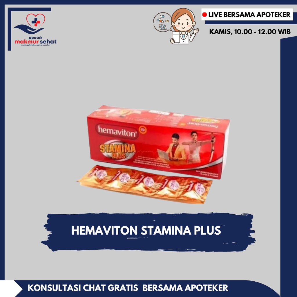 Jual HEMAVITON STAMINA PLUS CAP ( ISI 10 STRIP - 5 KAPSUL) | Shopee ...