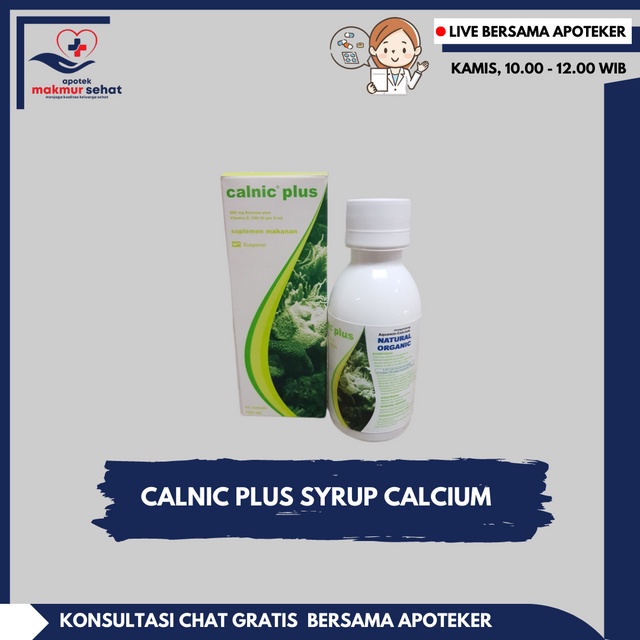 Jual CALNIC PLUS SYRUP/ SUSPENSI 100 ML | Shopee Indonesia