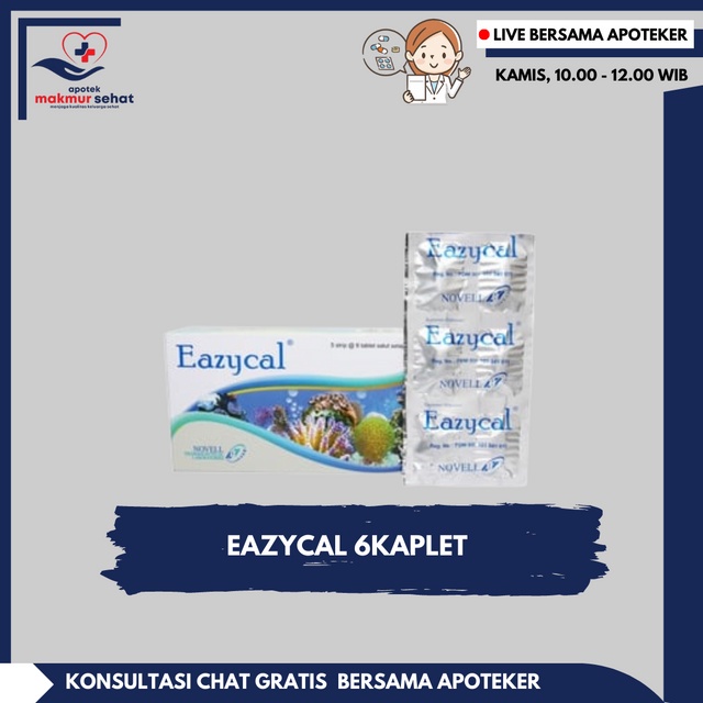 Jual EAZYCAL 1 Strip 6 KAPLET | Shopee Indonesia