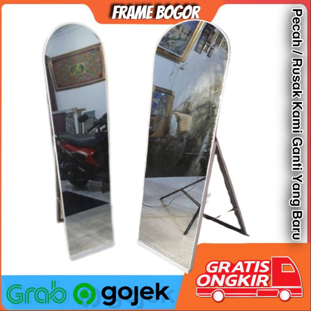 Jual Standing Mirror Bentuk Oval Variant Ukuran | Shopee Indonesia