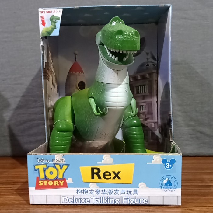 Jual Disney Parks Exclusive Toy Story Talking Rex Dinosaur 30 Cm Figure ...