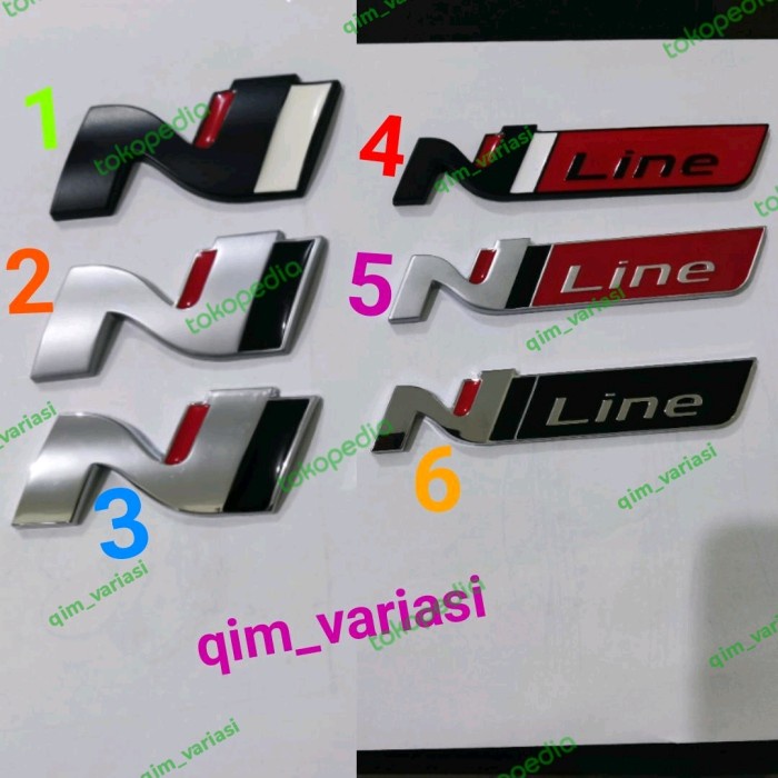 Jual Emblem N Line N-Line Hyundai Tempel Atau Grill | Shopee Indonesia