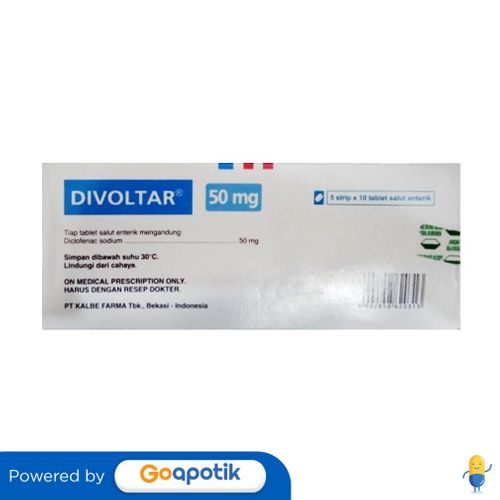 Jual DIVOLTAR BOX 50 TABLET | Shopee Indonesia